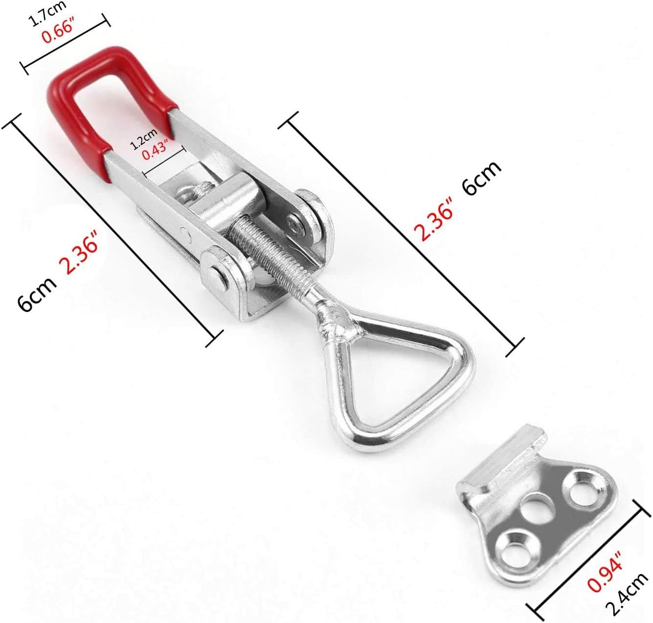4 PCS Toggle Latch Adjustable Toggle Clamp Quick Release Pull Latch ...