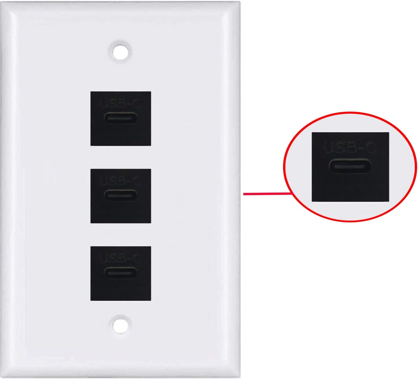 USB 2.0 to USB-C Keystone Jack, USB Male to Type C Female Coupler ...