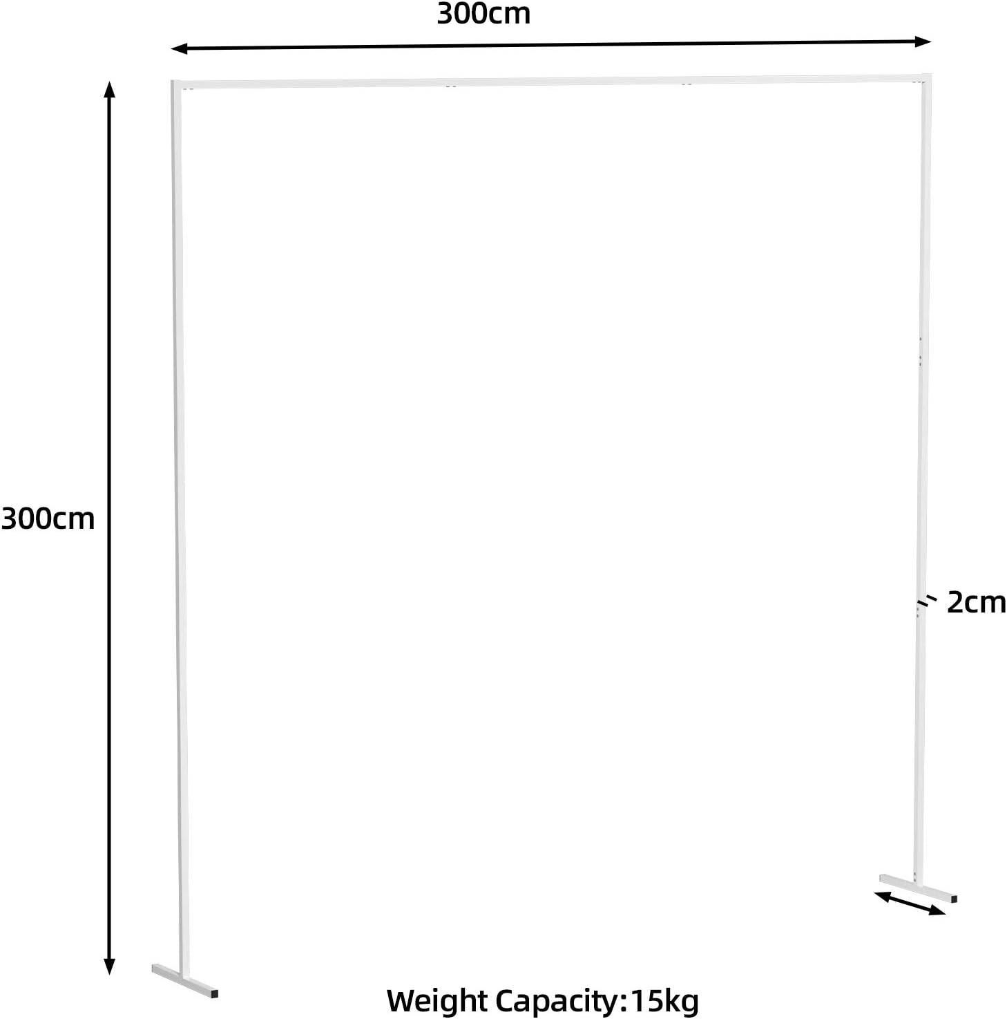 Wedding Backdrop Stand 3*3 m Adjustable Length and Width Combination ...