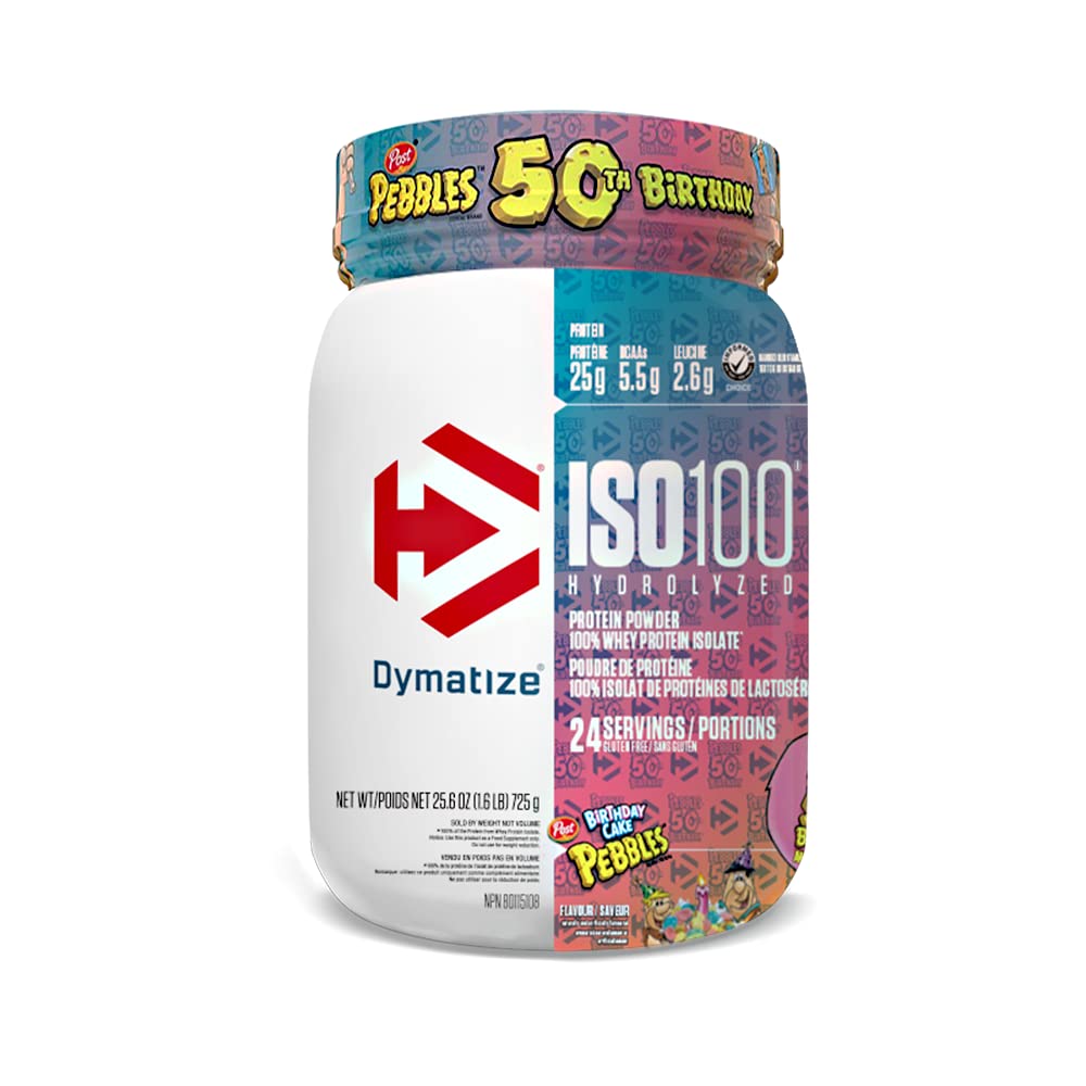 Mua Dymatize ISO 100 Whey Protein Powder with 25g of Hydrolyzed 100% Whey Isolate, Gluten Free ...