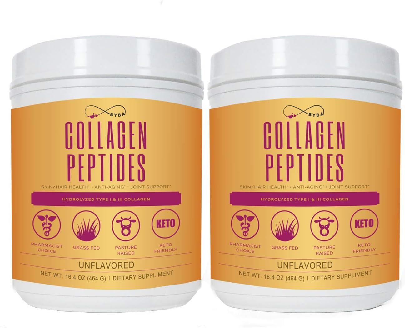 Amazon.com: BYBA Collagen Peptides (Pack of 2): Health & Personal Care