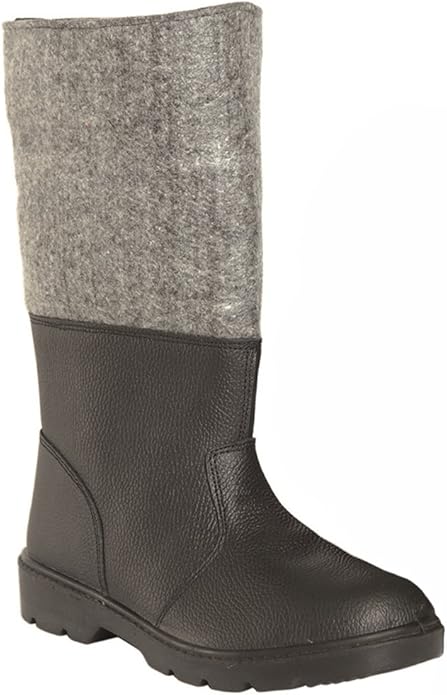 Amazon.com: German Army Style Cold Weather Felt and Leather Winter ...