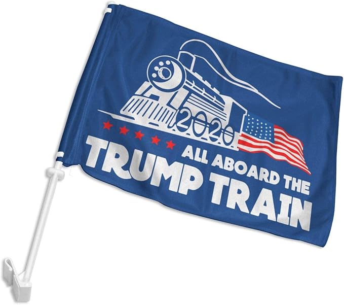 Amazon.com: POYOMUK 2020 Trump Train Donald Trump Flags Durable Car ...