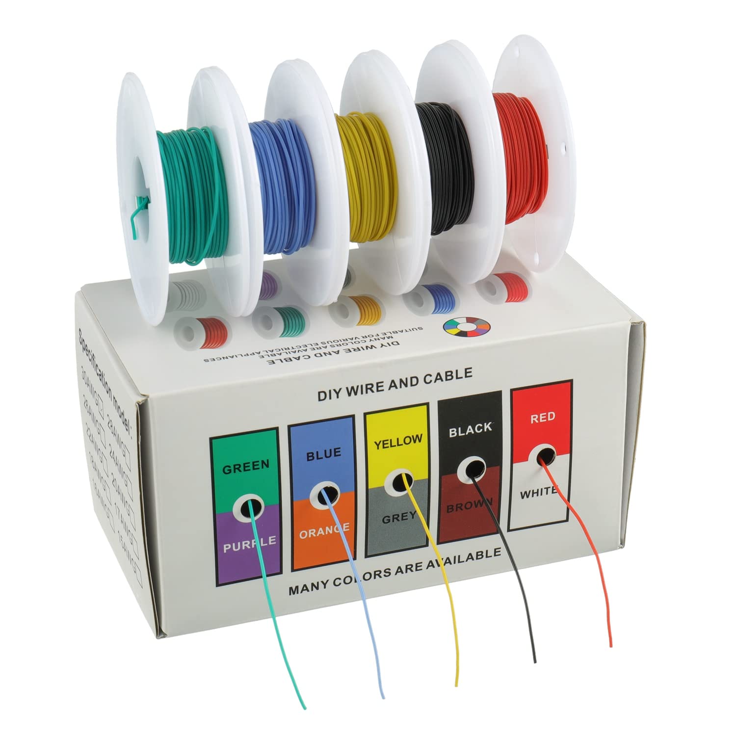 Mua BOJACK 30 AWG Flexible Silicone Wire Electric Wire Hook up Wire Kit ...