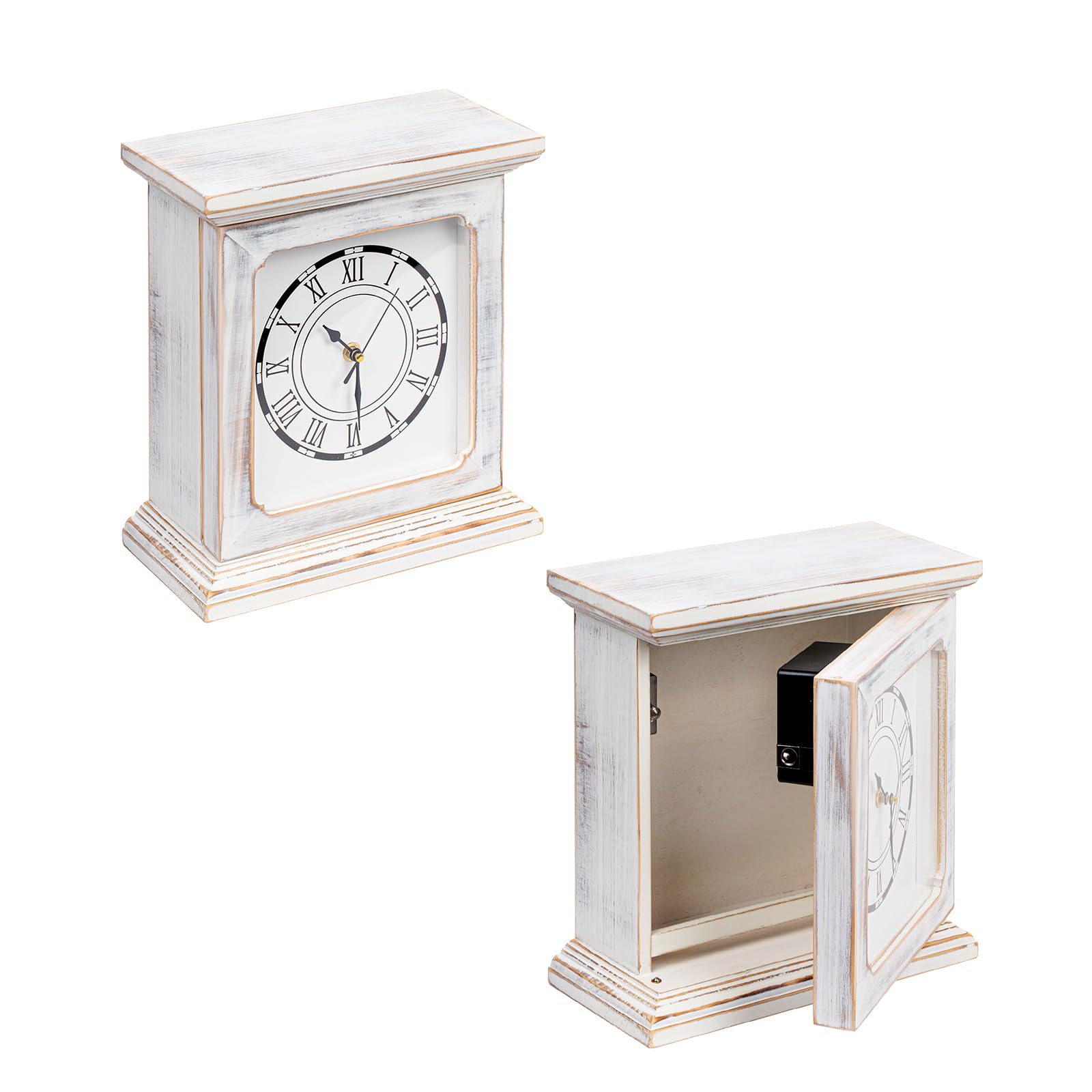 Mua Securaiser Wooden Wall Clock with Hidden Compartment, Indoor Hidden ...