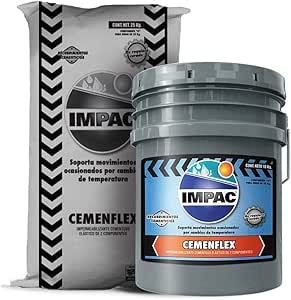 IMPAC Cemenflex Kit Impermeabilizante Cementoso Elástico: Amazon.com.mx ...
