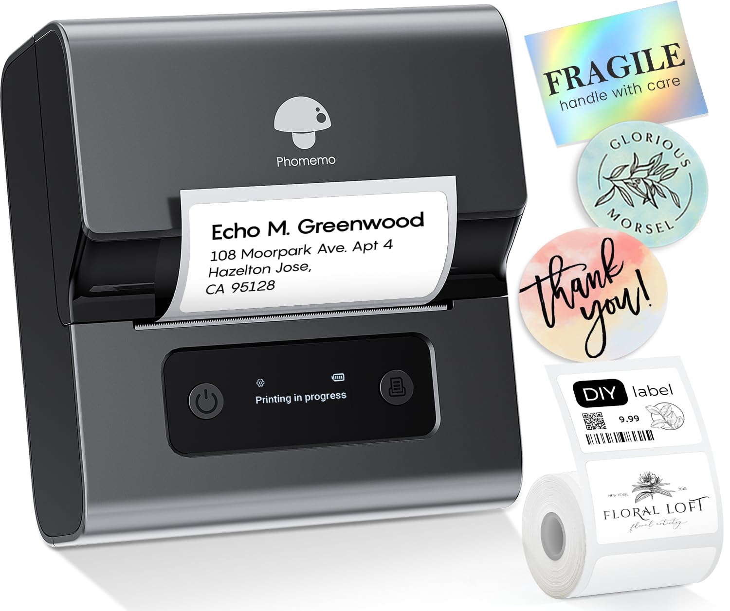 Mua Phomemo M221 Label Maker, New Upgraded 3 Inch Bluetooth Thermal ...