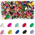 Amazon.com: 300 PCS Colors Thumb, Tacks Plastic Round Head Thumbtack ...