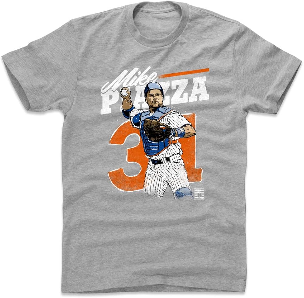 Amazon.com : 500 LEVEL Mike Piazza Shirt - Vintage New York Baseball ...