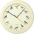 Amazon.com: Belinlen 13 Inch Singing Bird Wall Clock Light Sensor Bird ...