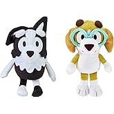 Amazon.com: Bluey Friends 2-Pack Plush Stuffed Animals for Kids, Floppy ...