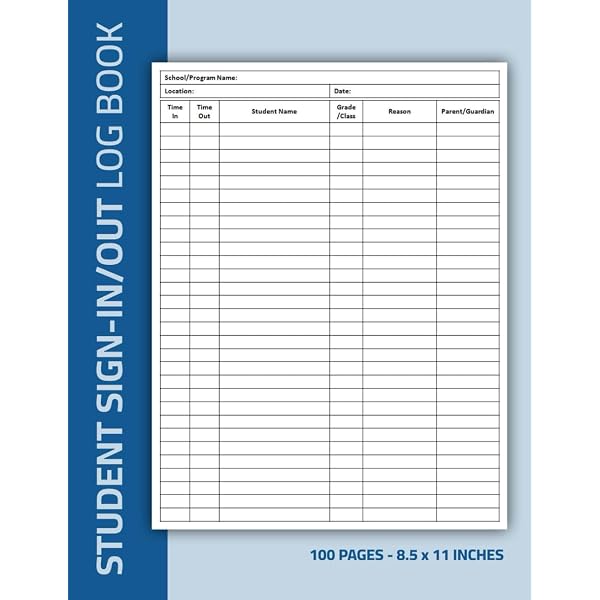 Classroom Library Sign Out Sheet Template 350x224