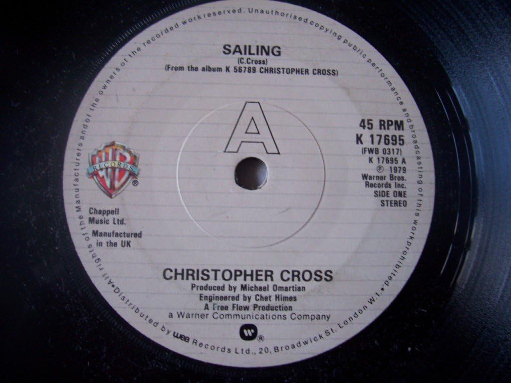 CHRISTOPHER CROSS Sailing UK 7" 45: Amazon.co.uk: Music
