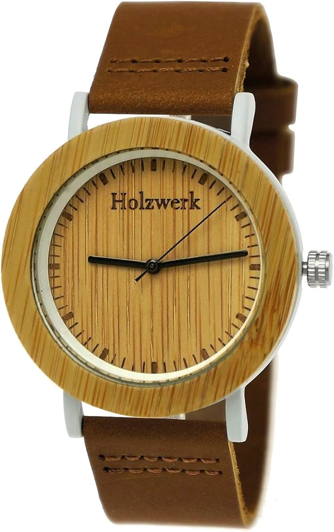Handgefertigte Holzwerk Germany® Designer Damen-Uhr Öko Natur Holz-Uhr ...