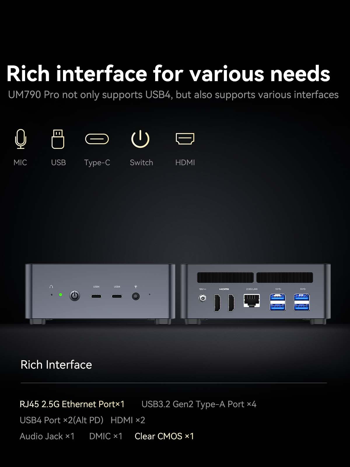 Mua MINISFORUM Venus UM790 Pro Mini PC AMD Ryzen 9 7940HS Barebone with ...