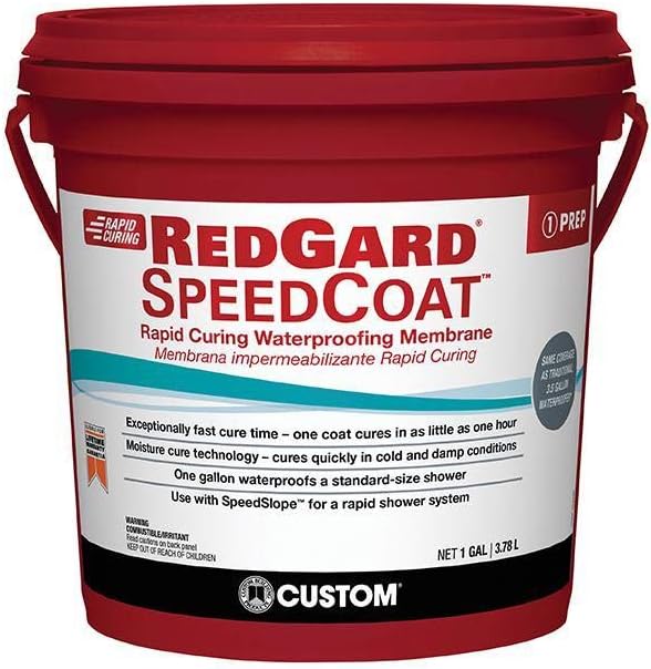 RedGard SpeedCoat Waterproofing and Crack Prevention Membrane - For ...