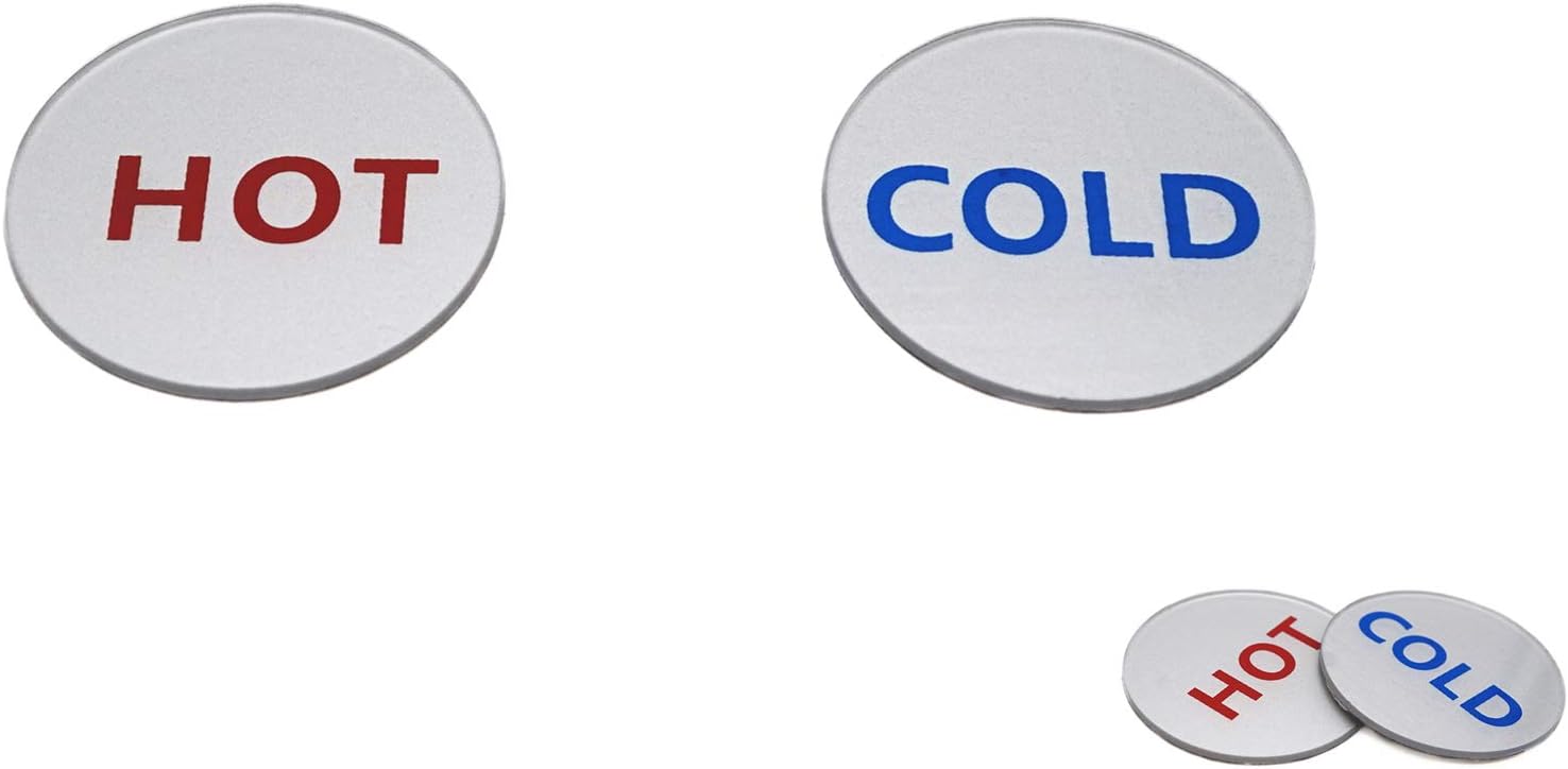 Amazon.com : Acrylic Self Stick Cold Water Label Hot Water Label Hot ...