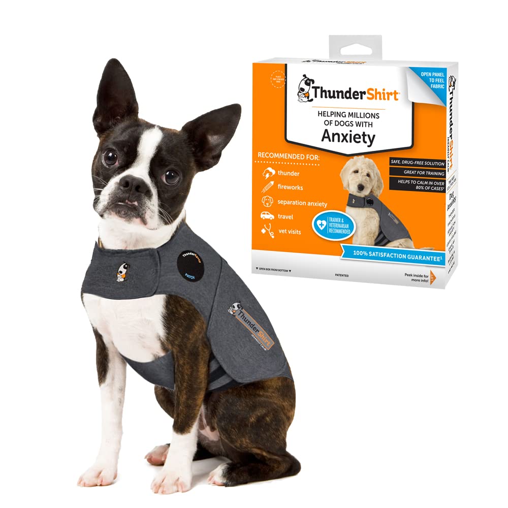 ThunderShirt for Dogs, X Small, Heather Gray Classic - Dog Anxiety ...
