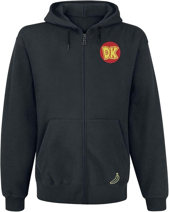 Nintendo - Donkey Kong FACE - Zipper Hoodie: Amazon.co.uk: Clothing