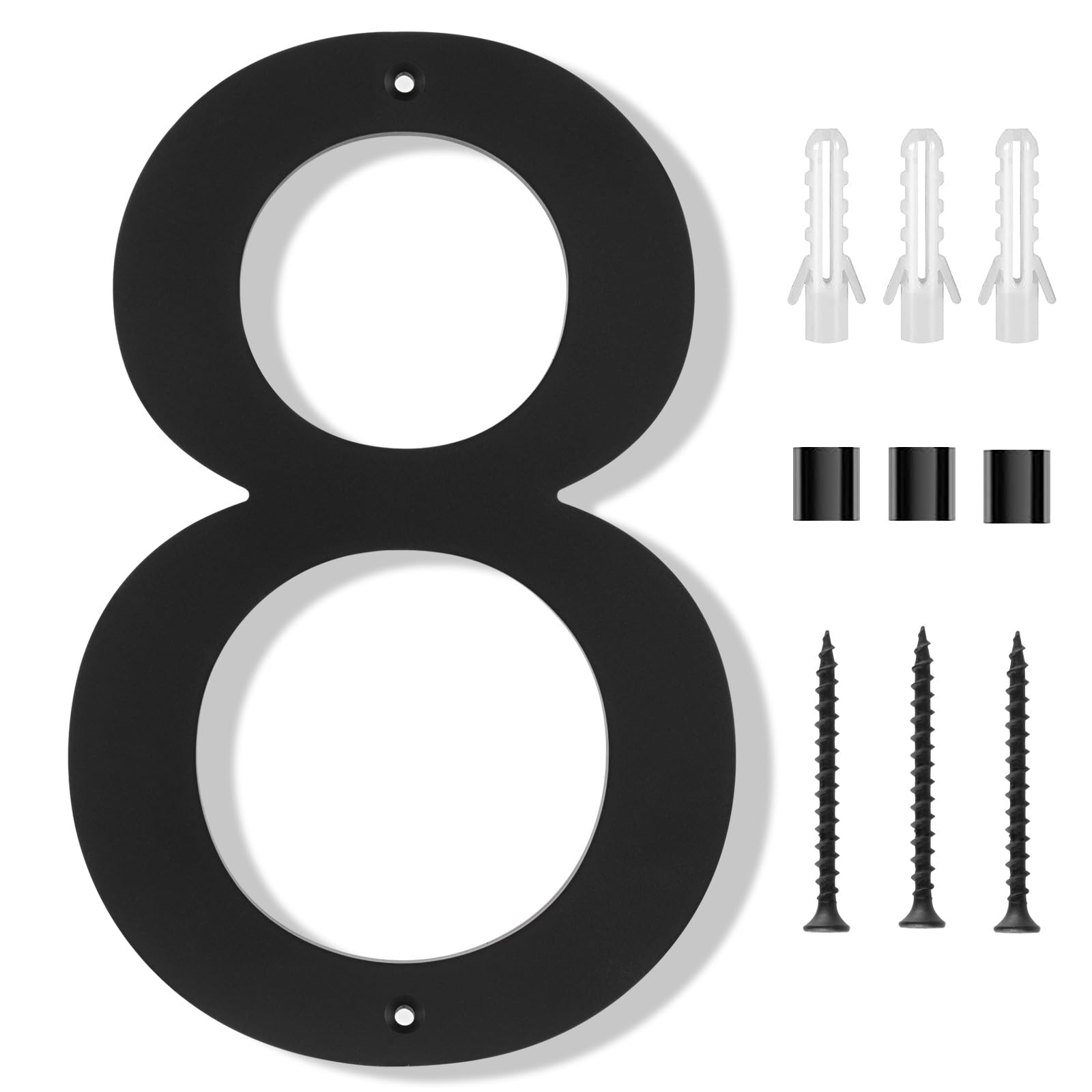 Takytao 8 Inch house numbers for outside, Large Modern Black House ...