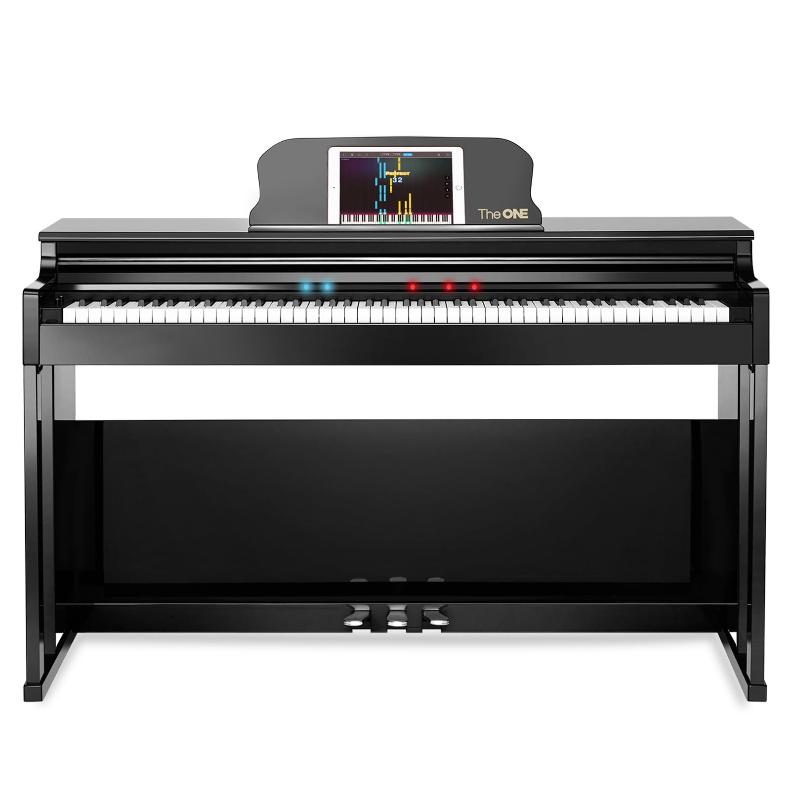 The ONE Lighted-up Digital Piano, Smart Teaching Piano Keyboard with 88 ...