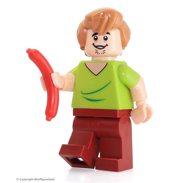 Buy Lego Scooby-Doo Minifigure - Shaggy with Open Mouth Grin Online at ...