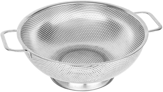 Compra Qimh - Colador de acero inoxidable con doble asa resistente, 28 ...