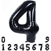 Amazon.com: TONIFUL 40 Inch Gold Large Numbers Balloon 0-9 Birthday ...