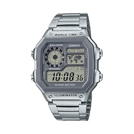Mua Casio AE1200WH Series | Men’s Digital Watch | 100M WR | Multi Alarms | 100 SEC Stopwatch ...