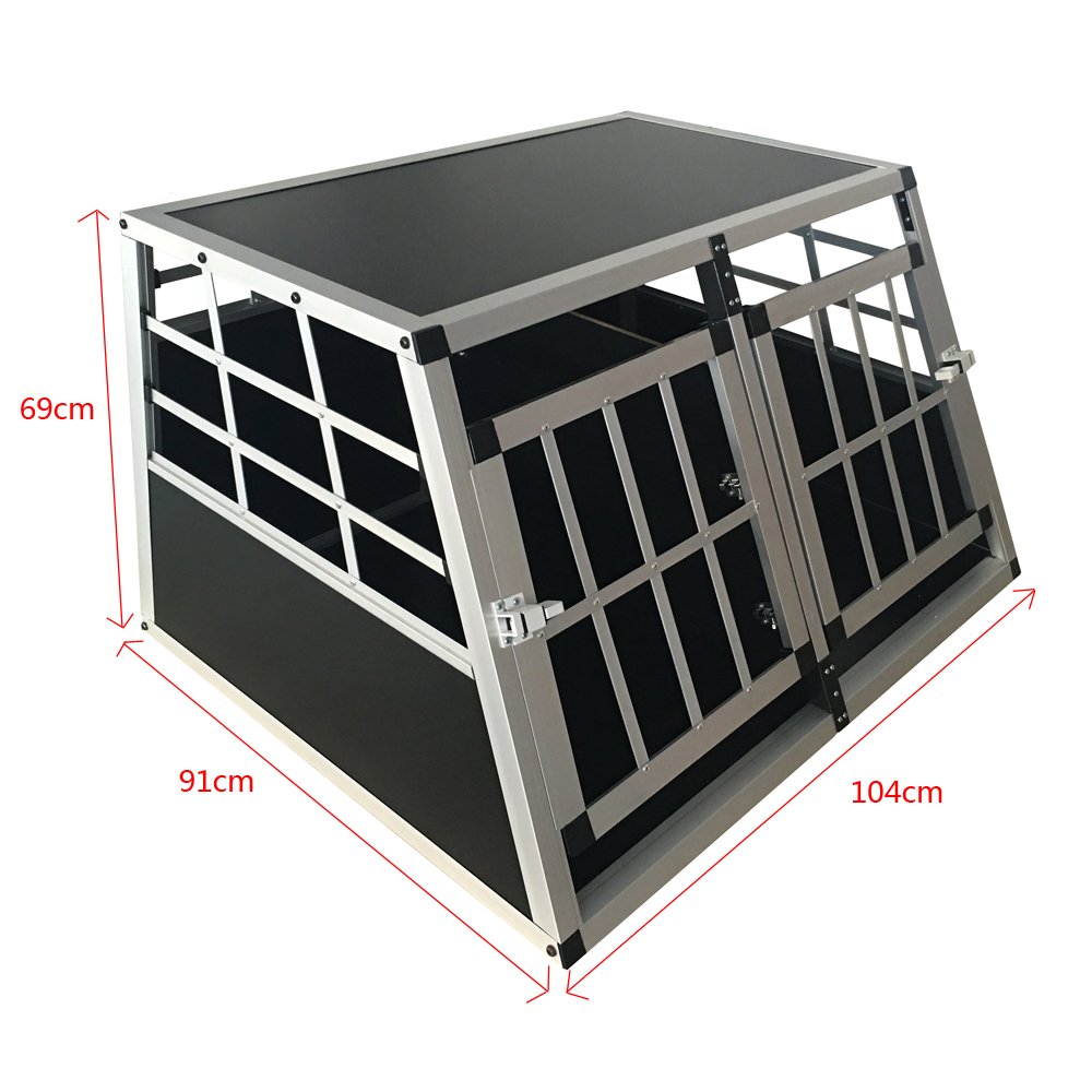 Froadp Alu Hundebox Hundetransportbox Reisebox Transportbox Gitterbox ...