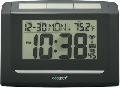 Amazon.com: hito 9.5” Large Digital Battery Atomic Alarm Clock Desk ...