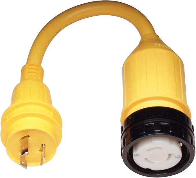 Marinco 111A Marine Electrical Shore Power Pigtail Adapter (30-Amp 125 ...
