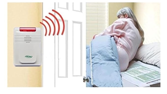 Wireless Bed exit Alarm with Long Term Bed Sensor pad (no Alarm in ...