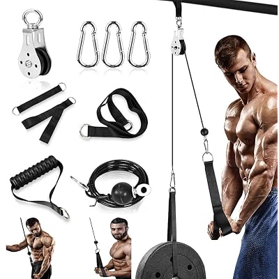 Home Gym Fitness Pulley System - Arm, Back, and Philippines | Ubuy