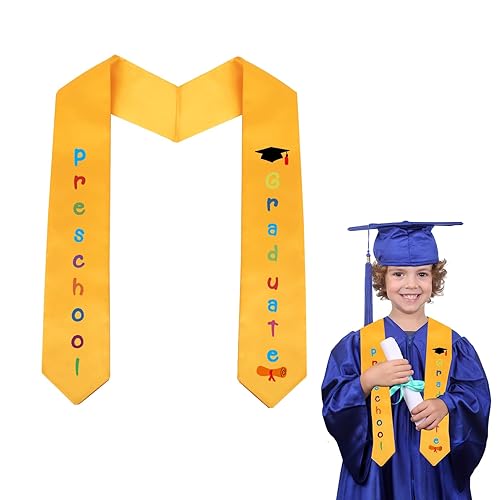 Preschool Graduation Sash Gold Graduation Stole Preschool Stole Class ...