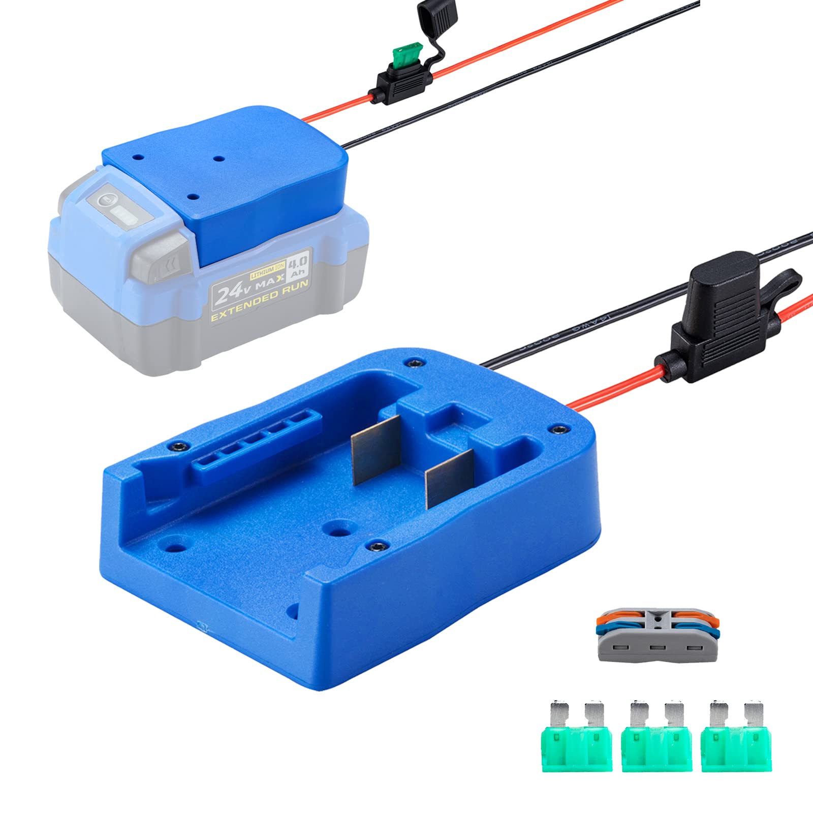 Mua Power Wheel Adapter Compatible for Kobalt 24V Battery Adapter with ...