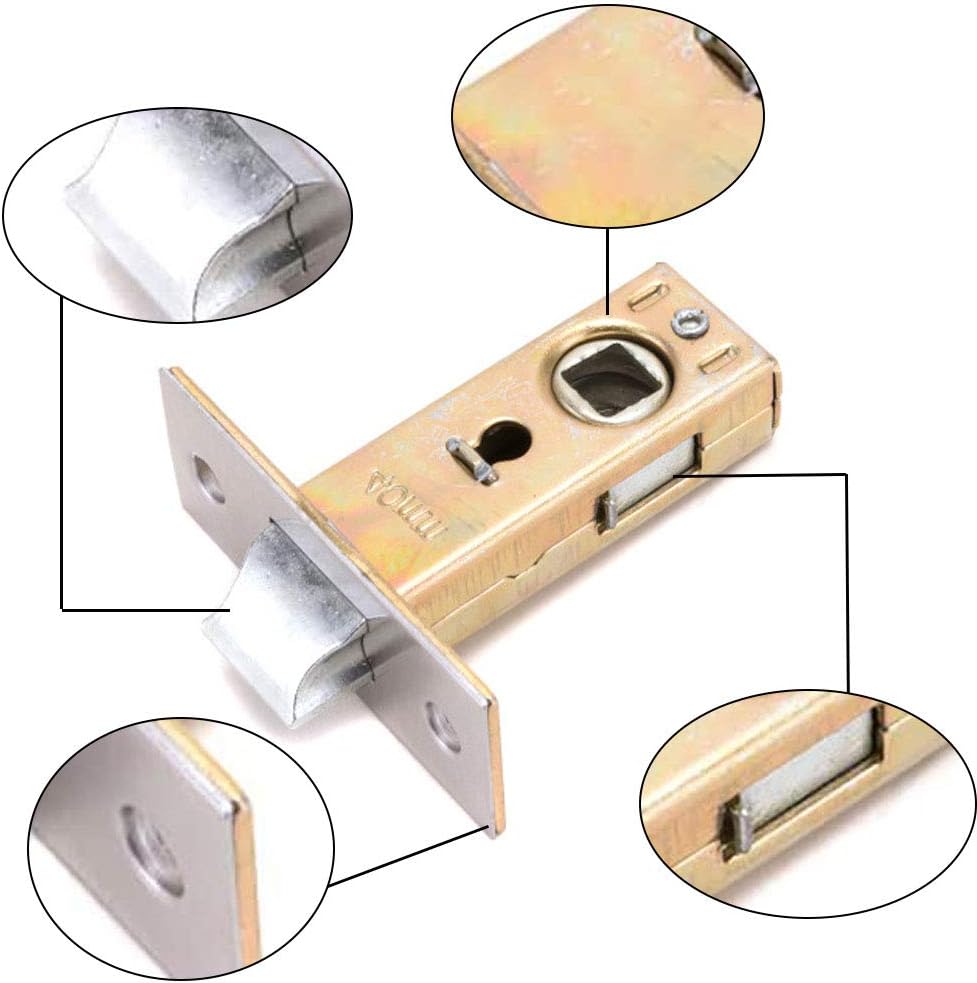 6 Pieces Door Latches, Tubular Latch, Stainless Steel Tubular Mortice ...