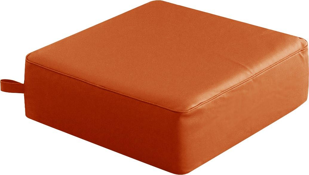 Amazon.co.jp： ottostyle.jp PVCレザースクウェアクッション オレンジ 四角型 45x45x15cm 【低反発＆高反発2つの座り心地！】: ホーム&キッチン