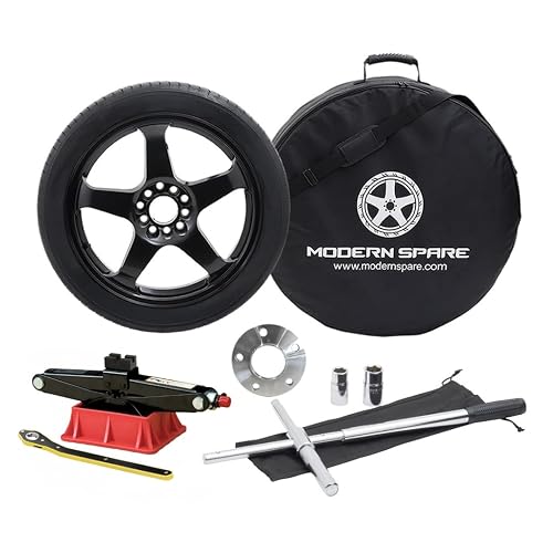 Modern Spare Complete Compact Spare Tire Kit With Carrying Case - Fits ...