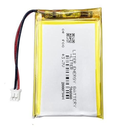 3.7V Lipo Battery 2000mAh Rechargeable Lithium ion Polymer Battery ...