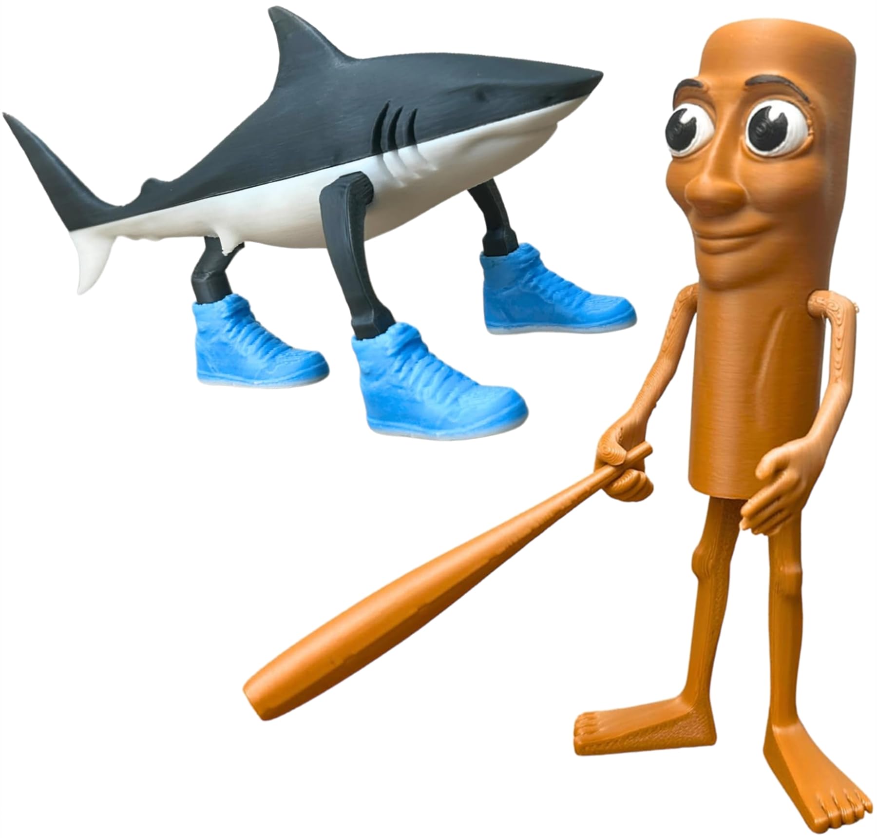 ULTHOOL Tralalero Tralala Action Figure Set, Italian Brainrot Shark ...