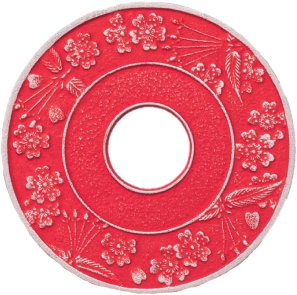 Mua Iwachu 17304 Kamashiki Round Cherry Blossom, Large, Silver/Red Plum Color, Large Nambu ...