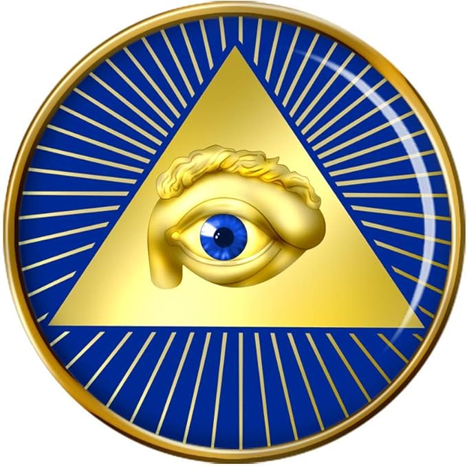 Masonic Eye of Providence (All Seeing Eye of God) Pin Badge: Amazon.co ...
