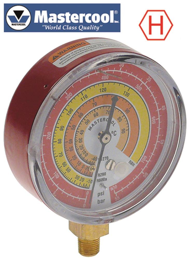 Manometer Anschluss 1/4' ø 80mm Modell RBH R1270, R290, R600a 1.6 ...