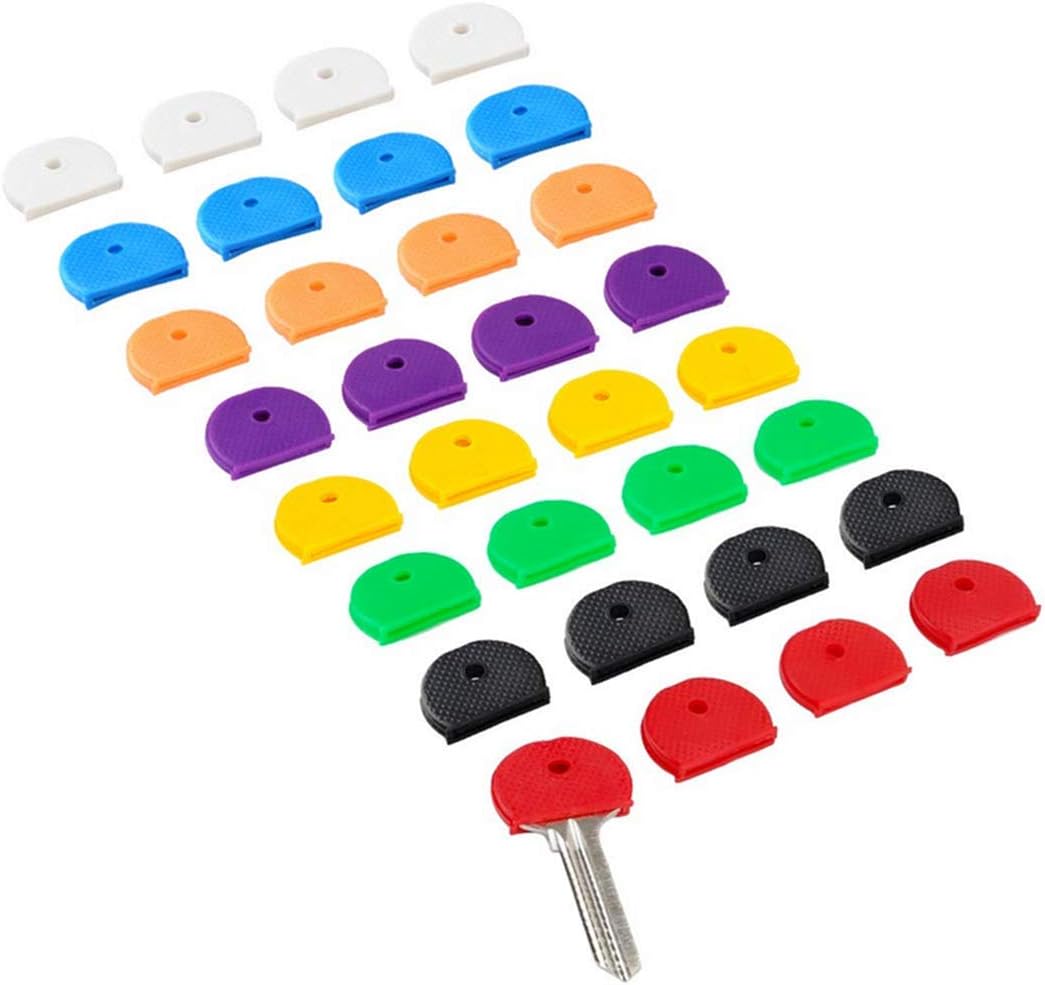 Repuhand 32 Pcs Key Caps Universal Rubber Half Round Key Caps Easy ...