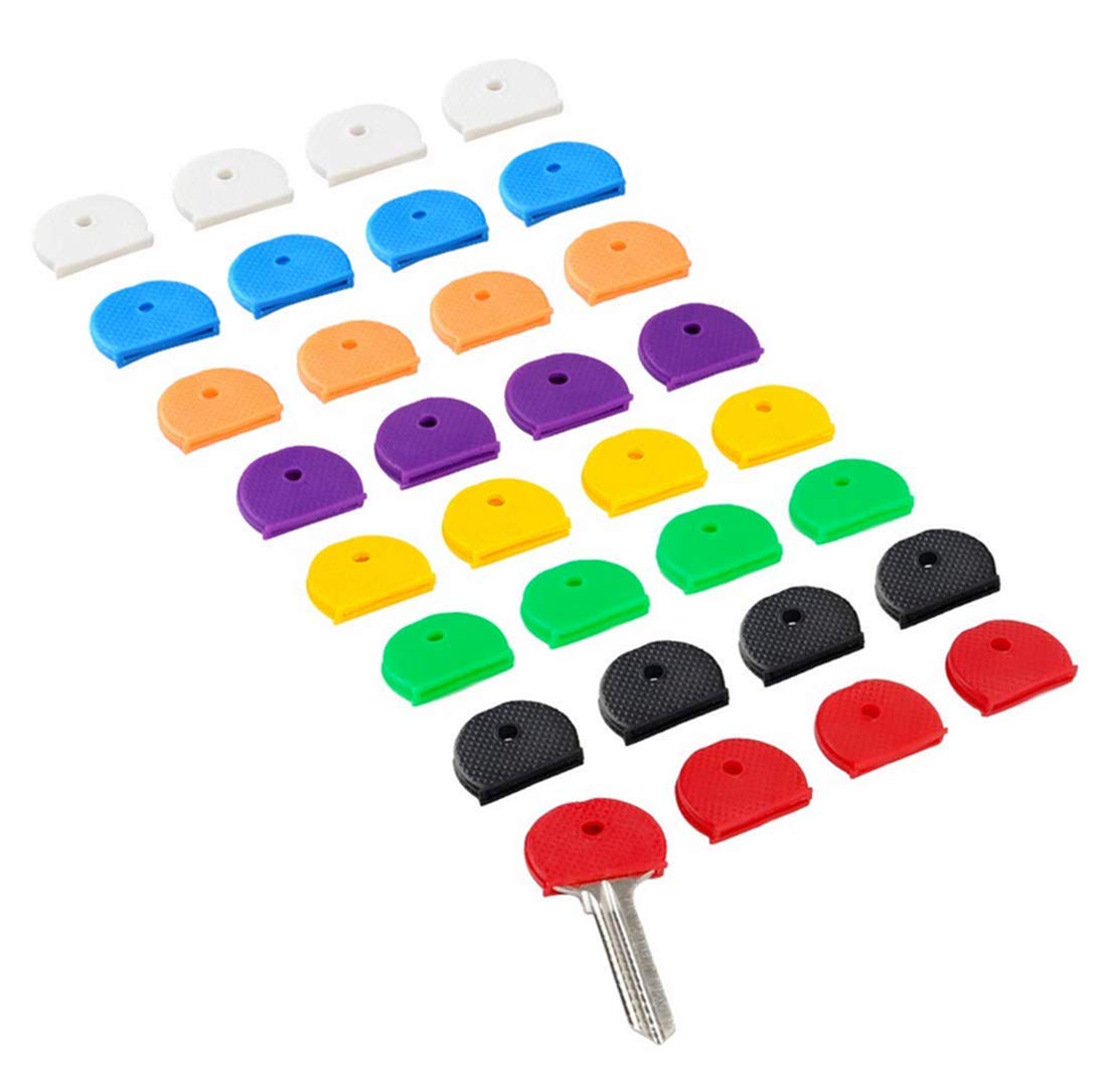 Repuhand 32 Pcs Key Caps Universal Rubber Half Round Key Caps Easy ...