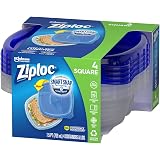 Amazon.com: Ziploc Food Storage Meal Prep Containers with One Press ...