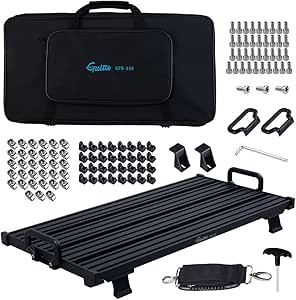 Amazon.com: Guitar Pedalboard - Guitto Effects Pedal Board Aluminum Alloy Super Light with Carry ...