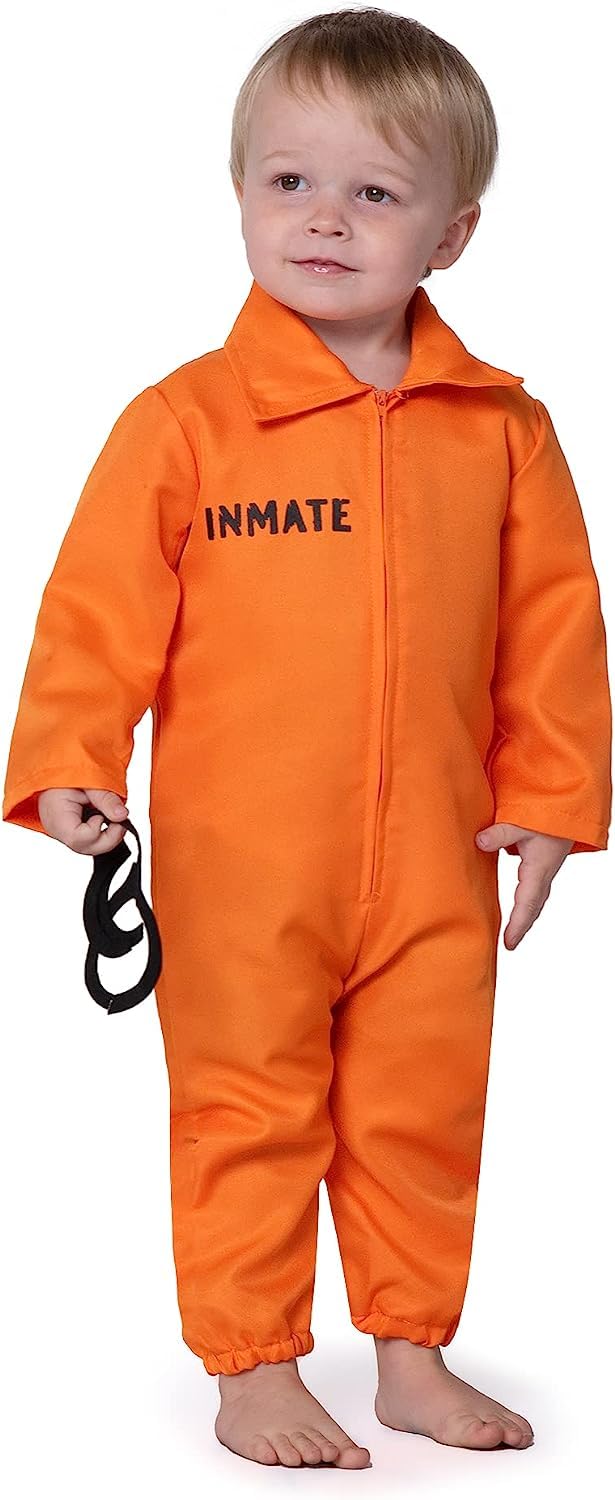 Spooktacular Creations Baby Unisex Jailbird Costume, Jail Prisoner ...