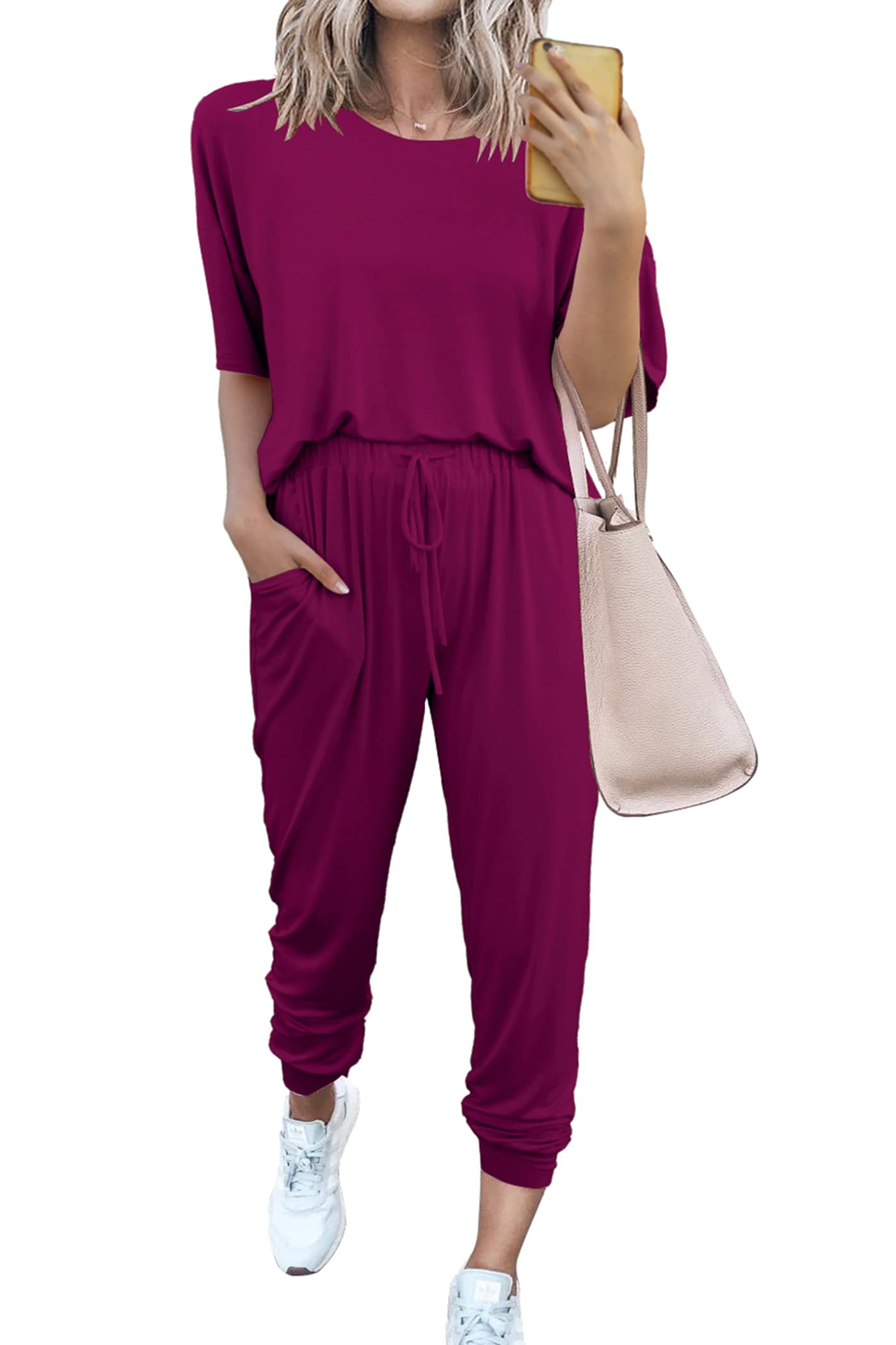 PRETTYGARDEN Women's Two Piece Lounge Sets 2025 Spring Summer Jogger ...